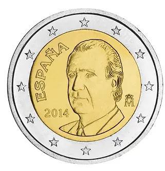 Spanien 2 Euro Münze 2014 - euro-muenzen.tv - Der Online Euromünzen Katalog