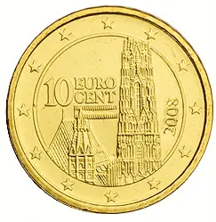Österreich 10 Cent Münze 2008 - euro-muenzen.tv - Der Online Euromünzen ...