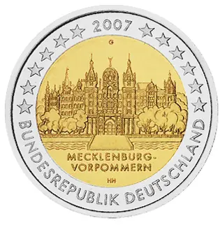2 Euro Mecklenburg Vorpommern 2007 Wert