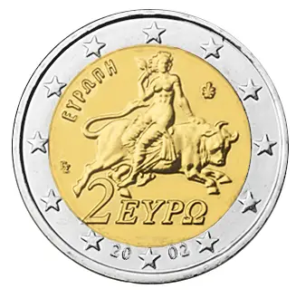 Griechenland 2 Euro Münze 2002 - euro-muenzen.tv - Der Online ...