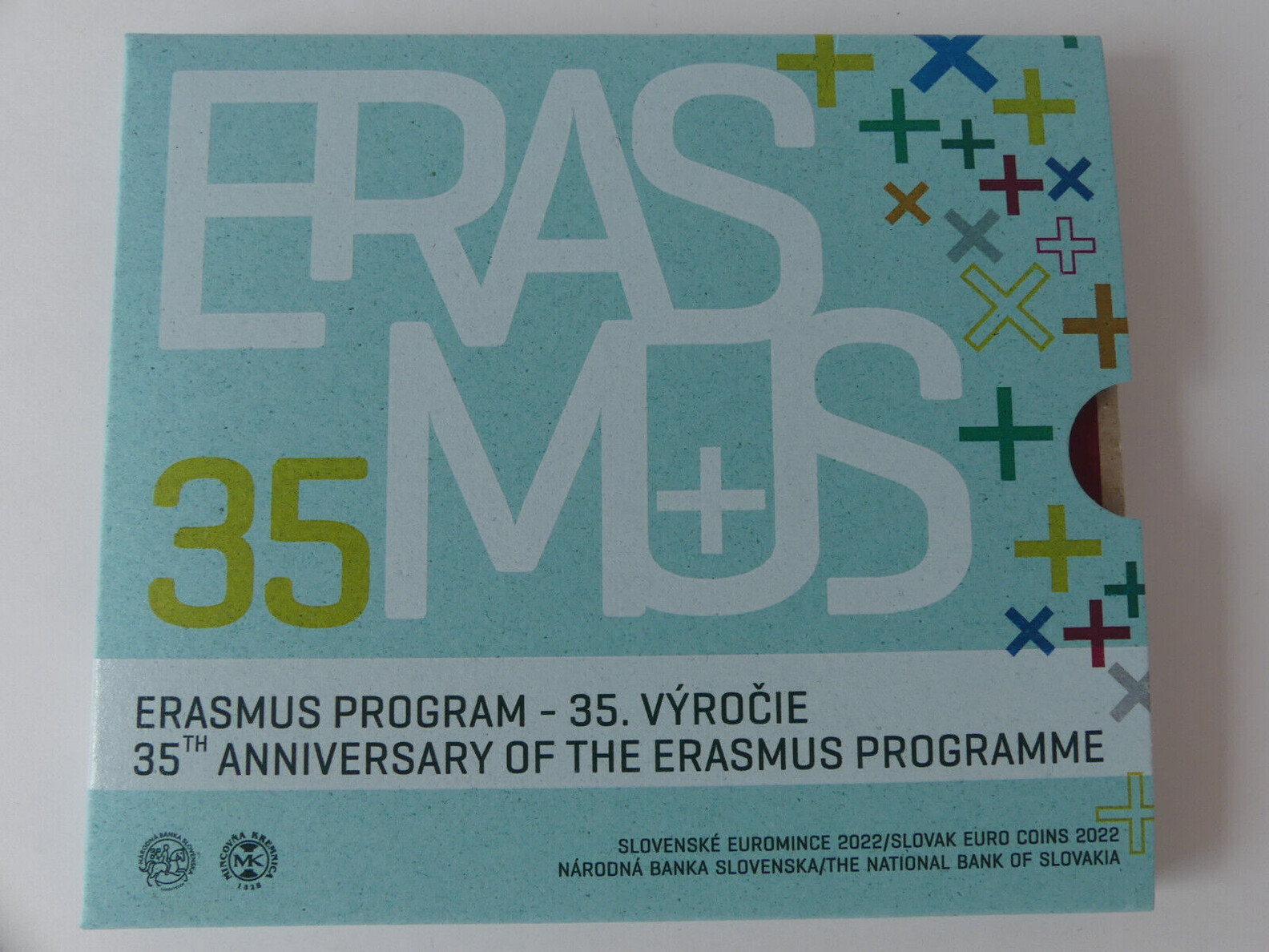 Slowakei Euromünzen Kursmünzensatz - 35 Jahre Erasmus-Programm 2022 ...